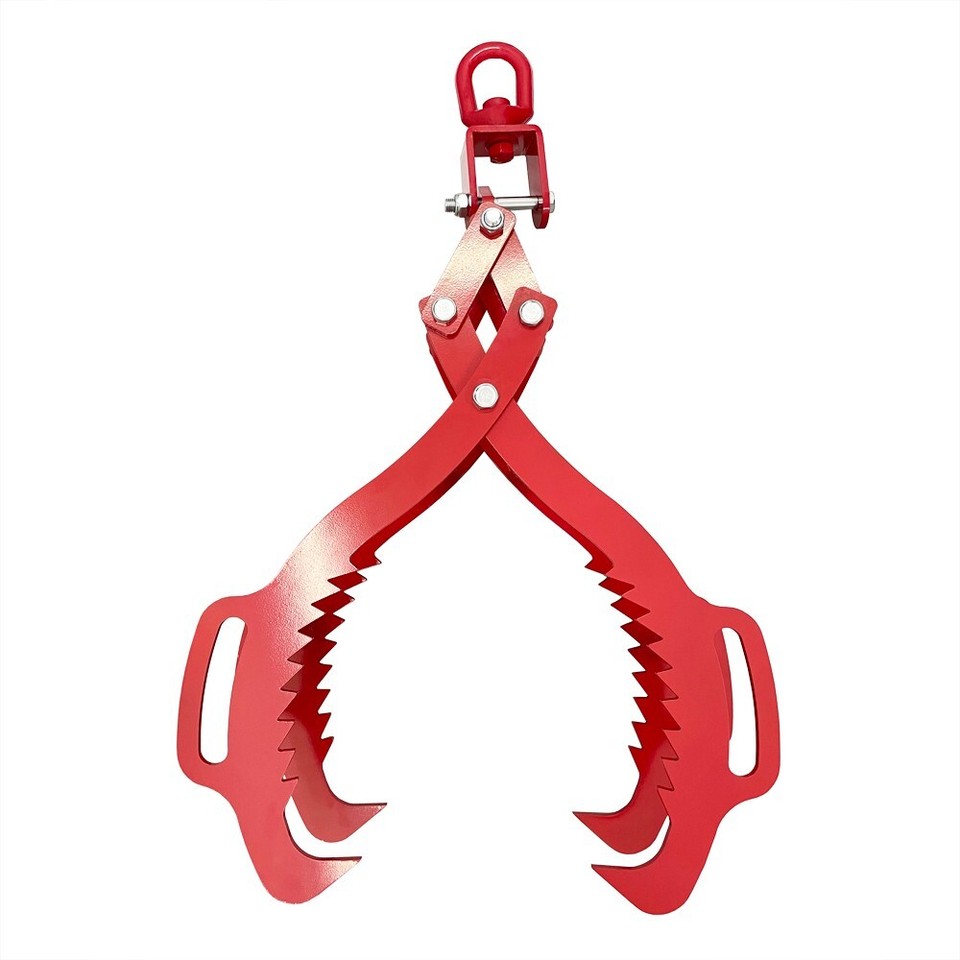 28-inch 4-claw Log Handling Clamps Non-slip Timber Lifting Pliers Hand ...