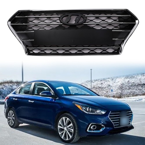Custom Front Bumper Radiator Grille Chrome Trim For 2018-2020 Hyundai ...