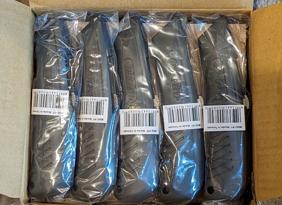 Case Of 10 Pacific Handy Cutter Safety Grip Retractable Utility Knife ...