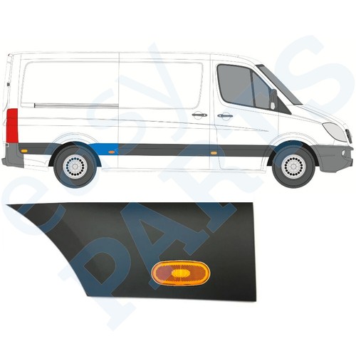 MERCEDES SPRINTER VOLKSWAGEN CRAFTER 2005- MWB MOULDING PANEL REAR LAMP ...