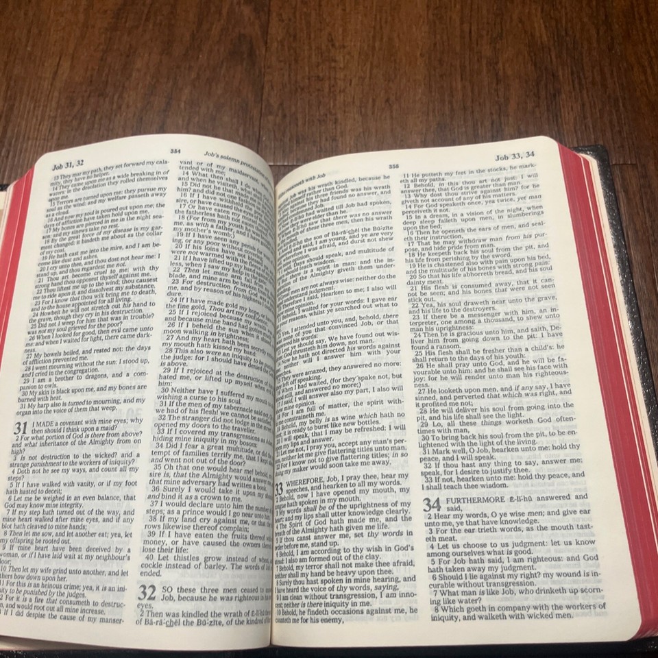 Holy Bible Concordance KJV Red Letter Edition Collins World Maps | eBay