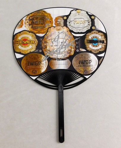 Rainmaker Kazuchika Okada Signed NJPW Official Autograph Fan BAS IWGP ...