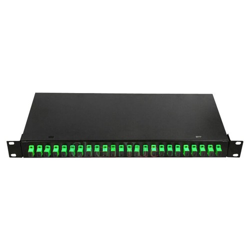 24 Ports Fiber Patch Panel SC APC Adapter Pigtail ODF Optical Fiber ...
