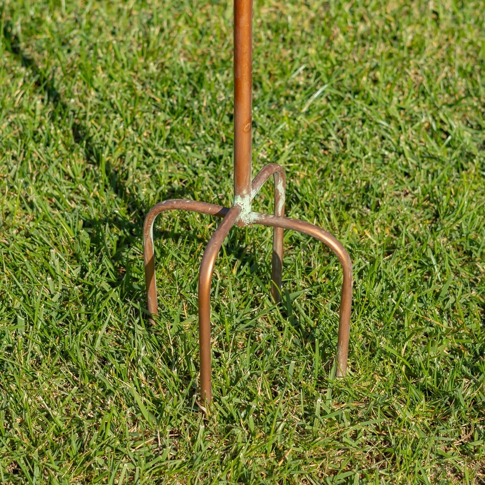 4 Assorted Birdhouse Feeder Garden Stakes in Antique Copper | eBay