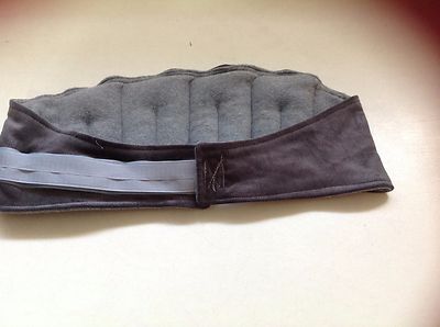 Heat / Wheat Bag for Lower Back - Grey - adjustable - reduces pain ...