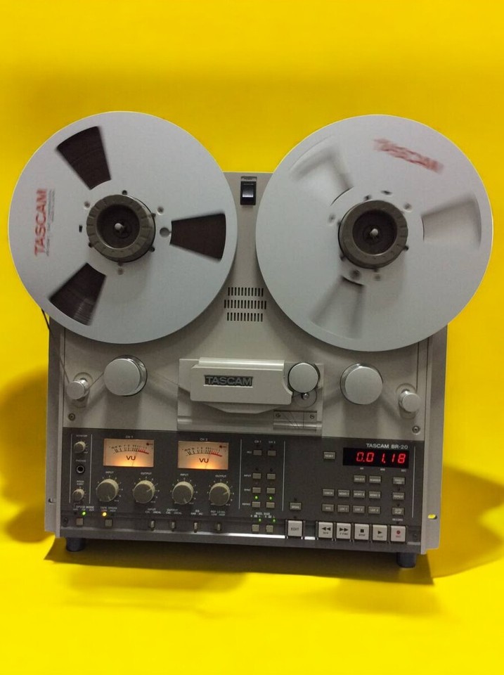 [Beauty] 2 track TASCAM BR-20 REEL TO REEL Tape Deck Working w/reel ...