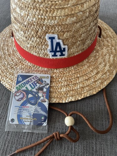 DODGERS X ONE PIECE COLLAB PROMO CARD MONKEY D. LUFFY PLUS HAT BUNDLE ...