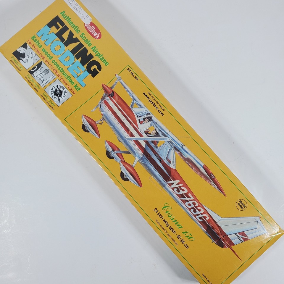 Guillow's Cesena 150 Balsa Wood Model #309 AIRPLANE KIT VTG USA Made 24 ...