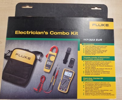 Fluke 117/323 Electricians Combo Kit Digital Multimeter & Clamp Meter ...