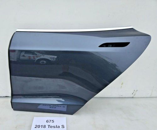2016-2020 OEM Tesla Model S Rear Left Driver Side Door Shell Panel Gray ...