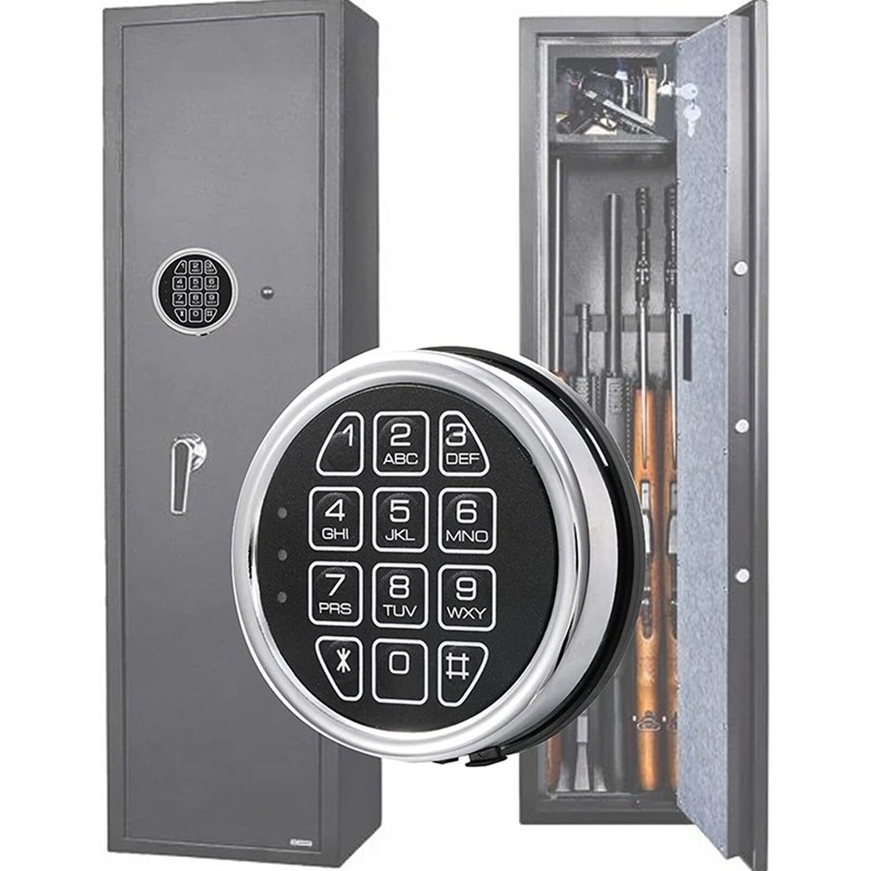 Stack on Gun Safe Lock Replacement with SwingBolt, Fireproof Chrome ...
