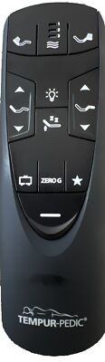 Tempurpedic Ergo EXTEND Remote Control BLACK RF358A. | eBay
