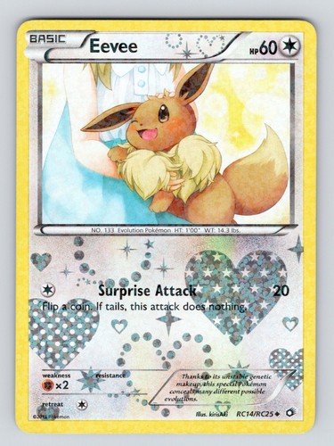 MP - Eevee RC14/RC25 Radiant Collection Pokemon TCG Card Full Holo | eBay
