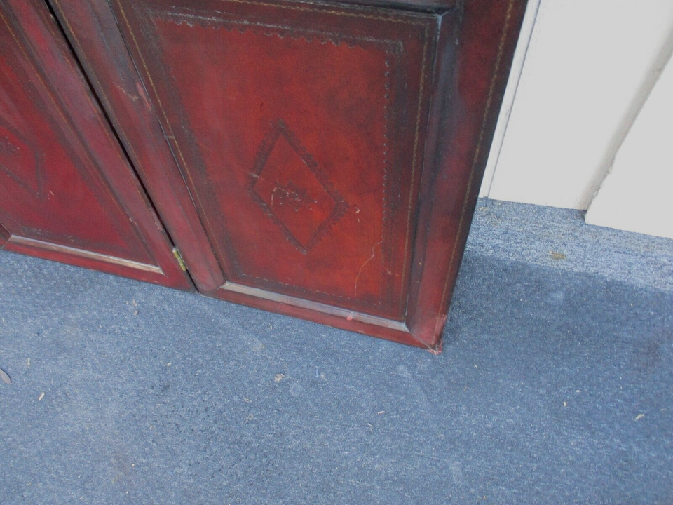 63755 QUALITY Leather Dressing Screen Room Divider | eBay