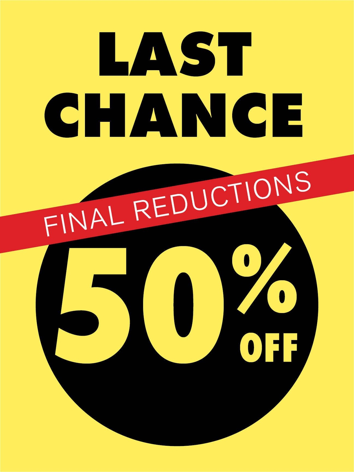 Final Reductions | Retail Window Display Sign | 18"W x 24"H | eBay