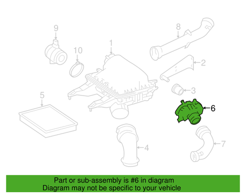 A6421400000 MERCEDES-SPRINTER INTER-COOLER RESONATOR DAMPENER OEM W906 ...