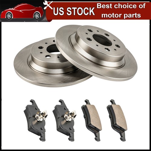 288mm Rear Disc Brake Rotors & Pads For Volvo S60 2001-2009 S80 1999 ...