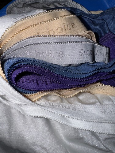 16 Comfort Choice Women Plus Size Nylon Brief 5-Pack 54” Waist Flat ...