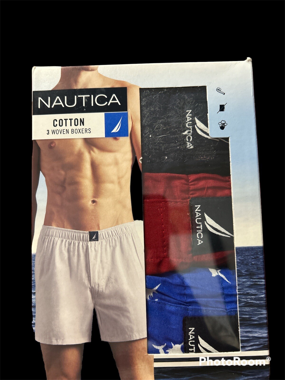 New Nautica Mens Cotton 3 Pair Woven Boxers Underwear. | eBay