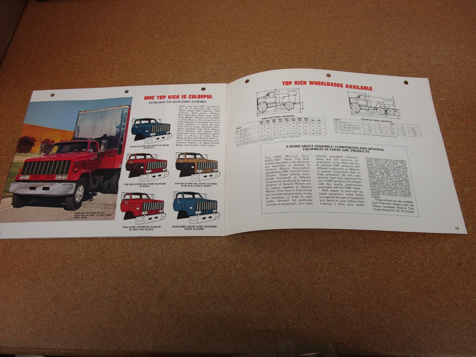 1981 GMC Topkick Medium truck sales brochure 20 page dealer literature ...