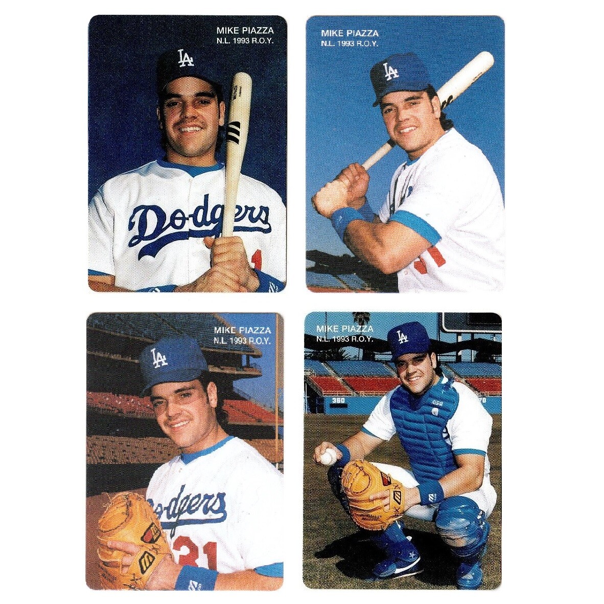 1994 Mother's Cookies Mike Piazza NL ROY Complete Set of 4. Sealed ...