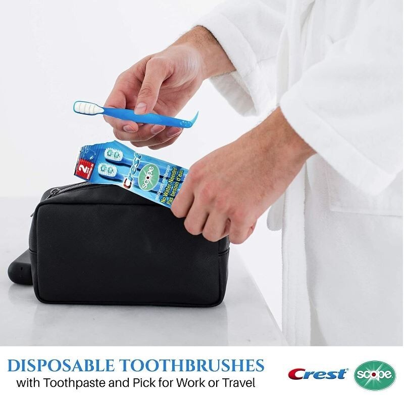 Crest Scope Mini Brushes-Disposable Toothbrushes with Toothpaste 2 - 2 ...