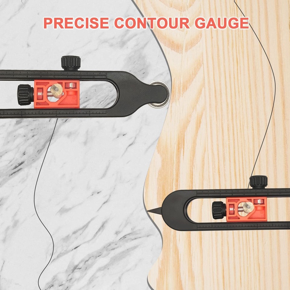 Scribe Tool for Woodworking, Precise Contour Gauge with Lock, Profile ...