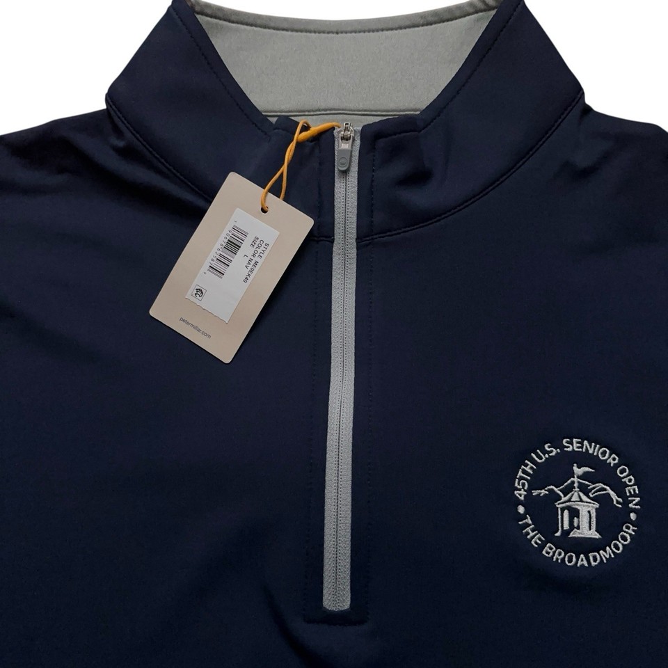 Peter Millar Perth 1/4 Zip Pullover Mens L Performance Golf Stretch ...