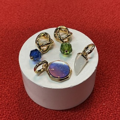 4 x Gold Pandora Charms Various Stones (J) #316 | eBay Australia