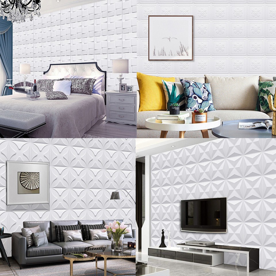 3D Wall Panels Ceiling Wallpaper Cladding Covering Kitchen Decorative ...