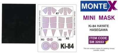 Montex 1/32 NAKAJIMA Ki-84 HAYATE "FRANK" CANOPY PAINT MASK Hasegawa | eBay