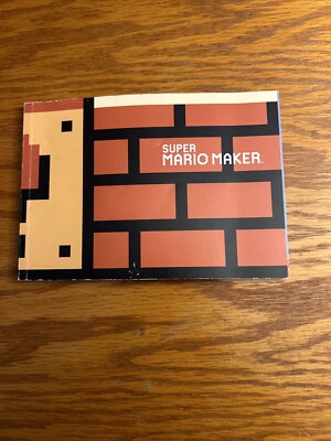 Super Mario Maker Nintendo Wii U Art Book Scrapbook Insert - Book ONLY ...