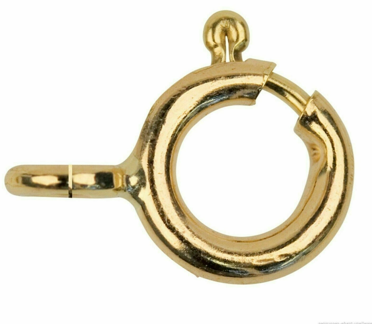 9ct Yellow Gold 5mm CLOSED Bolt Ring - Bolt Ring Jewellery Fastener 5mm ...