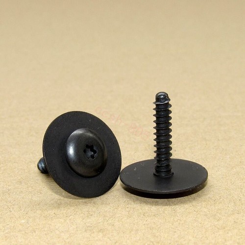 10 Pcs Black Car Inner Fender Splash Shield Bolt Screw For GM Chevrolet ...