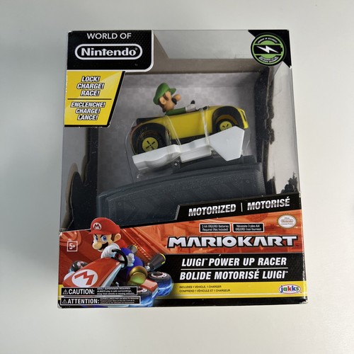 WORLD OF NINTENDO MOTORIZED MARIO KART LUIGI POWER UP RACER | eBay