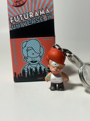 KIDROBOT FUTURAMA UNIVERSE X RED HAIR LEELA KEYCHAIN 2018 DESIGNER ART ...
