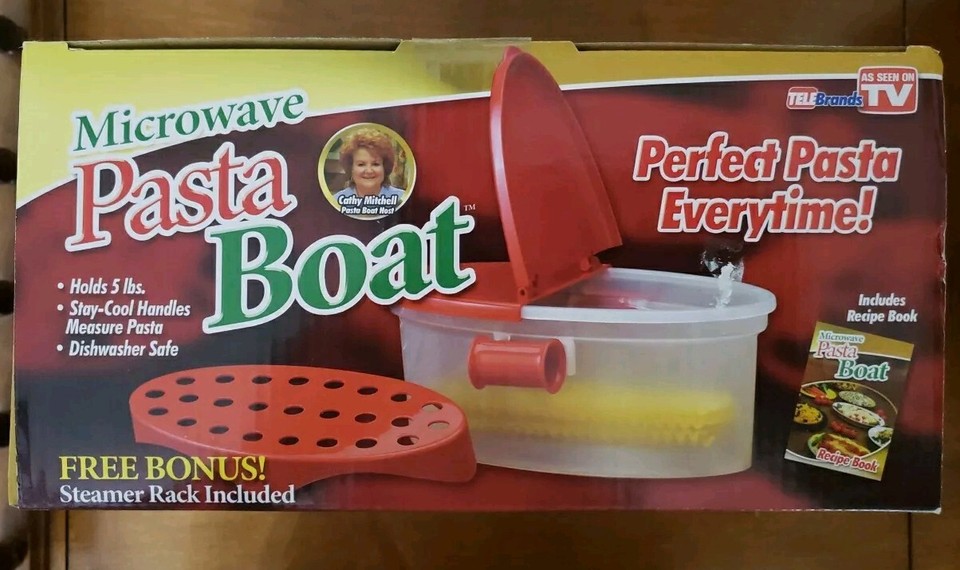 NIB Microwave PASTA BOAT by Telebrands As Seen On TV Perfect Pasta ...