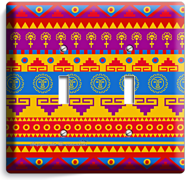 LATIN AMERICAN SOUTHWEST PATTERN LIGHT SWITCH OUTLET WALL PLATE ROOM ...