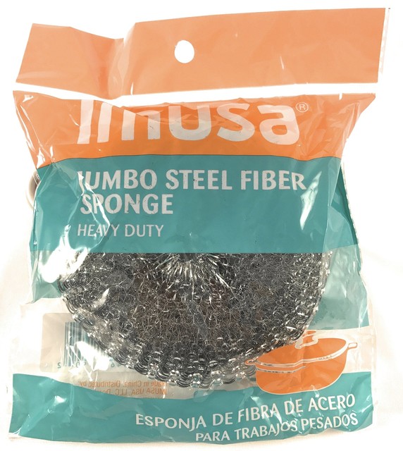 Imusa Round Steel Fiber Scrubber 1ct (pack of 18) for sale online | eBay