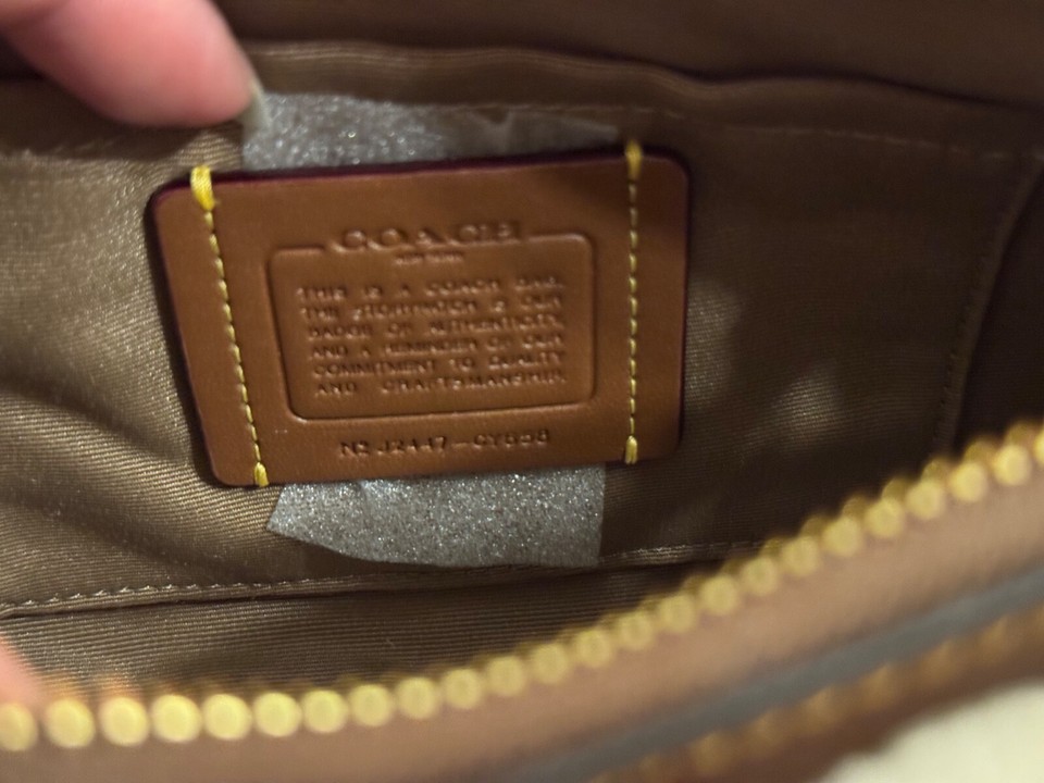 Coach CY658 Ashton Baguette Bag In Signature Canvas NWT | eBay