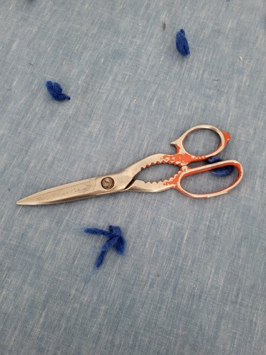 Vintage Red Wiss KS USA Kitchen Shears Scissors With Jar / Bottle ...