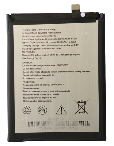 OEM AT&T MOTIVATE MAX U668AA REPLACEMENT BATTERY 386786 4000mAh 15.40Wh ...