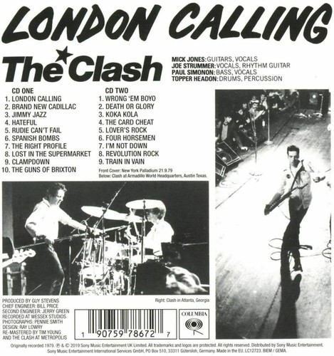 The Clash - London Calling (Limited Edition 2CD Special Sleeve) BRAND ...