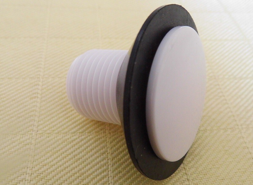 Threaded Hole Plug 3/4 inch with Rubber Grommet , One Inch Long High ...