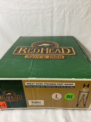 NEW RedHead Finley River Stockingfoot Chest Wader Mens Large Tan ...