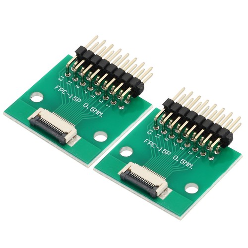 2pcs FFC FPC Connector Board 15 Pin Double Row Right Angle Pin Header ...