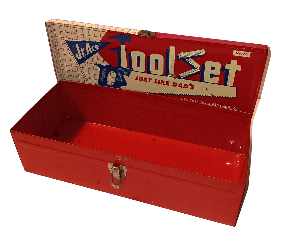 JR ACE TOOL SET VINTAGE 1950'S METAL TOOL BOX NO 70 - BOX ONLY | eBay