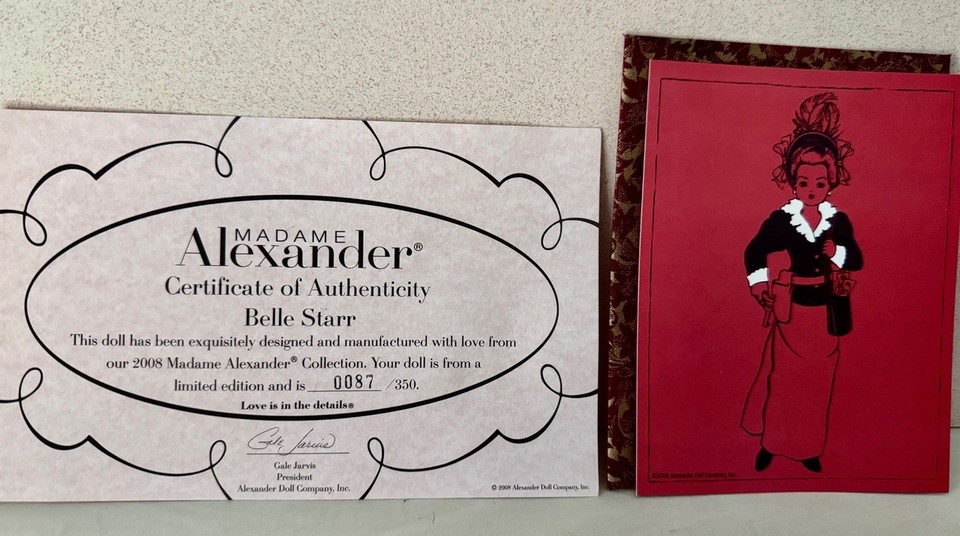 Madame Alexander BELLE STARR 2008 | eBay