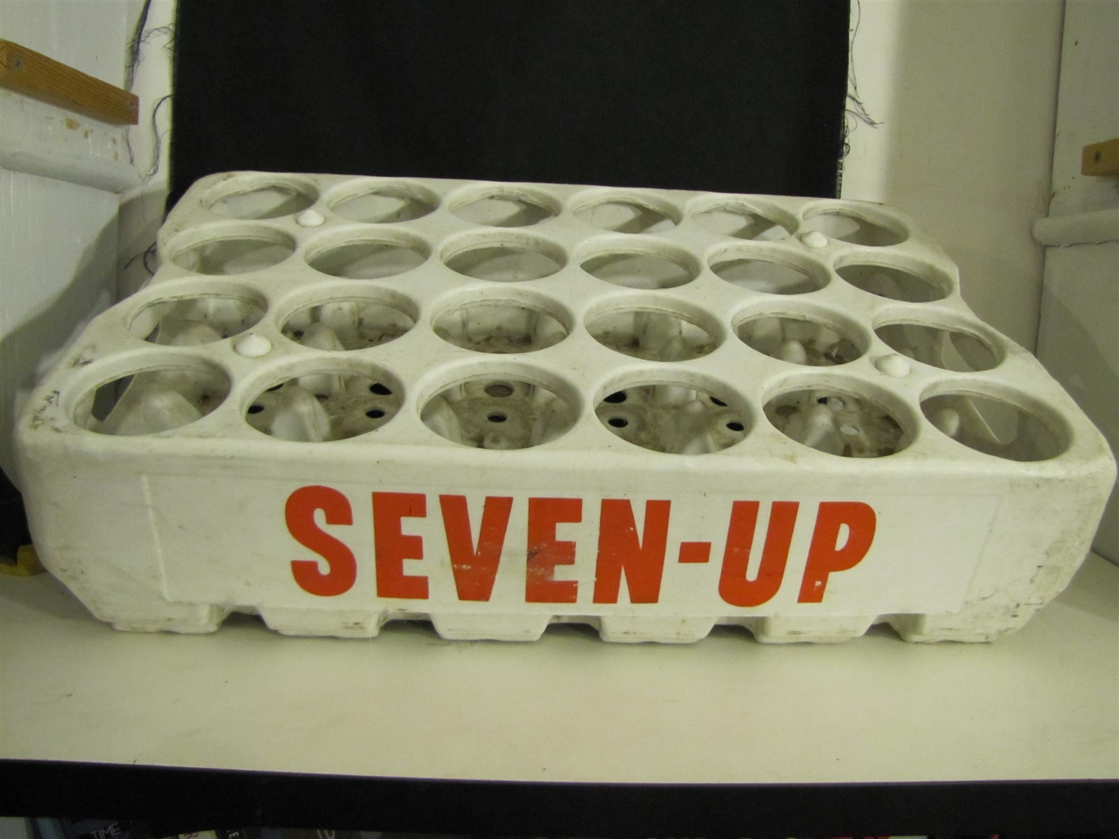 Seven-Up 24 Pocket Plastic Soda Case 4 1/2" x 12" x 18 3/8" | eBay