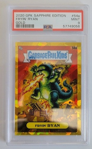 2020 GARBAGE PAIL KIDS SAPPHIRE GOLD 54A - FRYIN' RYAN #11/15 @ PSA 9 ...